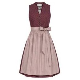 N&uuml;bler Dirndl N&Uuml;BLER "Dirndl Midi Frieda", Damen, Gr. 44, EURO, lila (beere), Obermaterial: 100% Baumwolle CO., Kleider