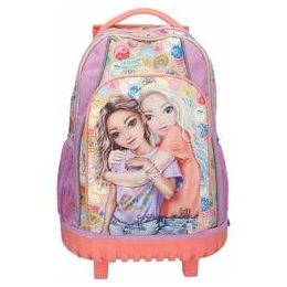 Rucksack Depesche "Schulrucksack Trolley GIRL POWER TOPModel 25 x 32 x 37,5 cm bunt", Kinder, Gr. B/H/T: 32cm x 37,5cm x 25cm, bunt, Polyester, Rucks&auml;cke Rucksack