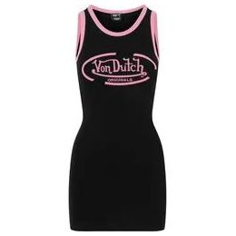 Shirtkleid Von Dutch "Von Dutch KYRIE DRESSES", Damen, Gr. XS, US-Gr&ouml;&szlig;en, schwarz, 100% Baumwolle, normal, Rundhals, Kleider Shirtkleid