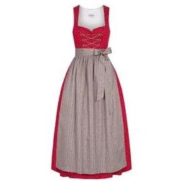 N&uuml;bler Dirndl N&Uuml;BLER "Dirndl lang Thea", Damen, Gr. 54, EURO, rot, Obermaterial: 100% Baumwolle CO., Kleider