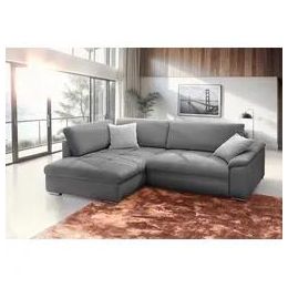 Ecksofa exxpo - SOFA FASHION "Casa Grande inkl. Bettfunktion & Bettkasten, bequem", grau (grau, warm grau), B:268cm H:90cm T:178cm, Sofas, Ecksofa, Breite 268cm, L-Form, guter Sitzkomfort, gro&szlig;e Liegefl&auml;che