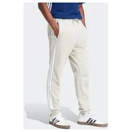 Sporthose Adidas SPORTSWEAR "M 3S FL TC PT", Herren, Gr. XXL, N-Gr, grau (wonder aluminium, wei&szlig;, normal, gr.), Obermaterial: 55% Baumwolle, 36% Polyester, 9% Viskose, Hosen Sporthose