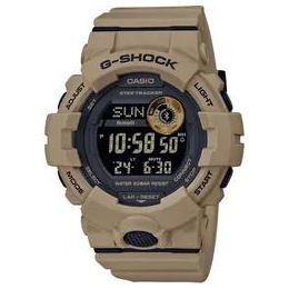 Smartwatch Casio G-SHOCK "GBD-800-1BER", braun (schlamm, hellbraun), Smartwatches, Herren, Smartwatch, Quarzuhr,Armbanduhr,Herrenuhr,Schrittz&auml;hler,bis 20bar wasserd.digital