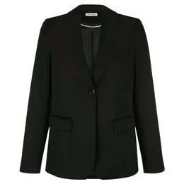 Jackenblazer Alba Moda "Blazer Blazer mit Schalkragen", Damen, Gr. 38, schwarz, Obermaterial: 95% Polyester PES. 5% Elasthan EL., Modern, tailliert, Blazer