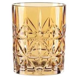 Whiskyglas Nachtmann "Whiskytumbler Highland 345 ml", gelb (amber), Glas, Trinkgef&auml;&szlig;e, Whiskyglas
