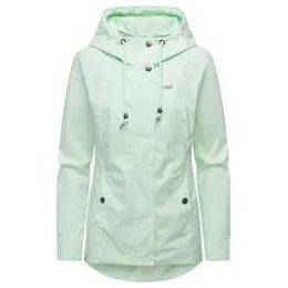 Outdoorjacke Ragwear "Alvena Summer YOUMODO", Damen, Gr. XS (34), mint, Obermaterial: 100% Polyester. Innenfutter: 100% Polyester, figurumspielend h&uuml;ftbedeckend, hoch geschlossener Ausschnitt, abgesteppte Kante, Jacken Outdoorjacke, Wasserdichte und atmungsaktive &Uuml;bergangsjacke