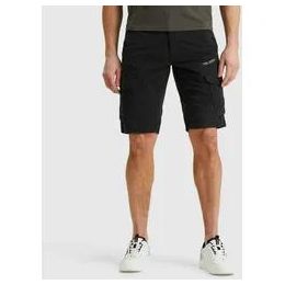 PME-Legend Cargoshorts PME LEGEND "NORDROP CARGO SHORTS STRETCH TWILL", Herren, Gr. 31, N-Gr, schwarz, Twill, Obermaterial: 98% Baumwolle, 2% Elasthan, unifarben, regular fit kniefrei, Hosen, Sommerhose