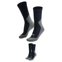 Wandersocken XTREME SOCKSWEAR, Damen, Gr. 42 (44), blau (multi marine), Materialmix, bestickt, normal, Socken, Gepolsterte Unisex Wander-/ Sport- und Funktionssocken