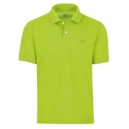 Poloshirt TRIGEMA "TRIGEMA Poloshirt DELUXE Piqu&eacute;", M&auml;dchen, Gr. 140, gelb (lemon), Piqu&eacute;, 100% Baumwolle, Basic, lang, ohne Ausschnitt, Shirts