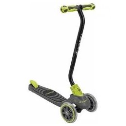 Dreiradscooter Rebel "Kickboard City Scooter RIDER", schwarz (grau, gr&uuml;n, schwarz), RollerB:11cm L:52,5cm, transparent, B:11cm L:52,5cm