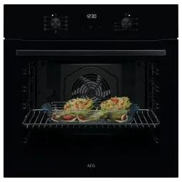 AEG Einbaubackofen "TU5AB20WSK", Energieeffizienz: A+ (A+++-D), schwarz, B:59,6cm H:59,4cm T:56,9cm, Back&ouml;fen, Hei&szlig;luftfunktion, Backen auf 3 Ebenen, Aqua-Reinigungsfunktion, Einbaubackofen