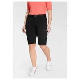Bermudas Maier Sports "D GG Outdoorhose", Damen, Gr. 44, N-Gr, schwarz, Web, Obermaterial: 90% Polyamid, 10% Elasthan, unifarben, Hosen Bermudas