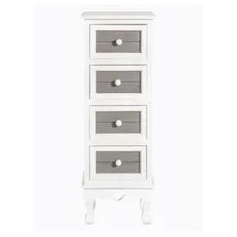 Kommode Heine HOME, grau (wei&szlig;, grau), B:33cm H:92cm T:30cm, MDF, Sideboards, Kommode