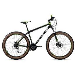 KS-Cycling Mountainbike KS CYCLING "Hardtail 27,5'' Plus Xceed Schwarz-Gr&uuml;n 24 G&auml;nge" Gr. 50, schwarz, gr&uuml;n, schwarz, Fahrr&auml;der, Herren, 50cm, 27,5+ Zoll (69,85cm) hinten: 27,5+ Zoll (69,85cm)