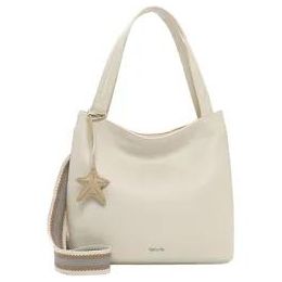Shopper Tamaris "Shopper TAS Kea", Damen, Gr. B/H/T: 37cm x 32cm x 16cm 0, beige (beige 400), Polyurethan, Taschen Shopper