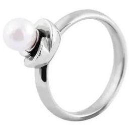 Adelia&acute;s Fingerring ADELIA ́S "Damen Ring aus Edelstahl mit Perle" Gr. 56, silber, Fingerringe, Damen, 56, Edelstahl, Fingerring