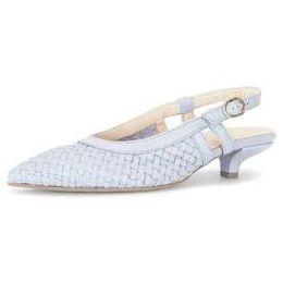 Slingpumps Gabor "Slingpumps", Damen, Gr. 39, blau, Schuhe Slingpumps