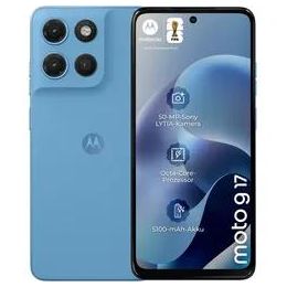 Motorola Smartphone "moto g 17", Energieeffizienz: A (A-G), pantone alaskan blau, 128 GB, Mobiltelefone