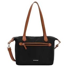 Emily & Noah Shopper EMILY & NOAH "Shopper E&N Jarina", Damen, Gr. B/H/T: 33cm x 22cm x 13cm 0, schwarz (schwarz 100), Polyester, Taschen Shopper