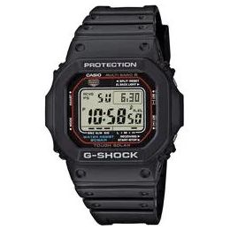 Funkchronograph Casio G-SHOCK, schwarz (schwarz, rot), Armbanduhren, Herren, Solaruhr, Armbanduhr, Herrenuhr,digital,bis 20bar wasserd.Resinarmband