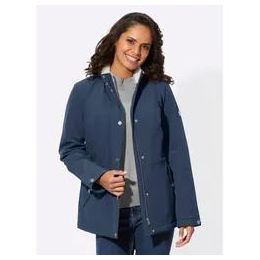 Softshelljacke Casual Looks, Damen, Gr. 36, blau (dunkelblau), 94% Polyester, 6% Elasthan, Teddyfleece:100% Polyester, Wattierung:100% Polyester, &Auml;rmelfutter:100% Polyester, unifarben, Jacken Softshelljacke