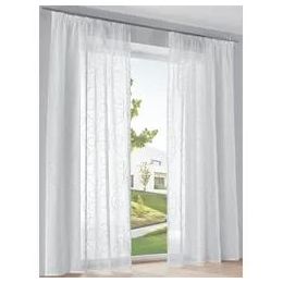 Gardine Heine HOME Gr. 1, wei&szlig;, B:135cm H:145cm, Polyester, Gardinen, Gardine