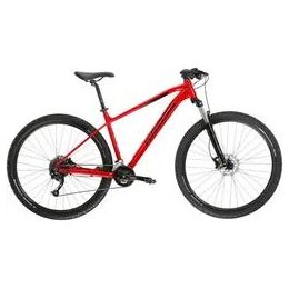 Mountainbike KROSS "KROSS MTB Hardtail Level 1.0 29" rot 18 G&auml;nge" Gr. 43, rot (rot, schwarz), Fahrr&auml;der, Herren, 43cm, 29 Zoll (73,66cm) hinten: 29 Zoll (73,66cm)