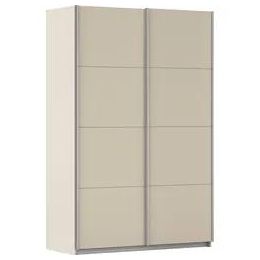 Schwebet&uuml;renschrank OTTO HOME "Kleiderschrank Schrank Garderobe Schlafzimmerschrank THANOS", beige (beige (champagner)), B:136cm H:210cm T:62cm, Holzwerkstoff, Schr&auml;nke, Schwebet&uuml;renschrank, Optional mit Spiegel, Metall-Griffleisten alufarben MADE IN GERMANY, Topseller