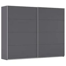 Schwebet&uuml;renschrank OTTO HOME "Kleiderschrank Schrank Garderobe Schlafzimmerschrank THANOS", grau (graumetallic), B:271cm H:210cm T:62cm, Holzwerkstoff, Schr&auml;nke, Schwebet&uuml;renschrank, Optional mit Spiegel, Metall-Griffleisten alufarben MADE IN GERMANY