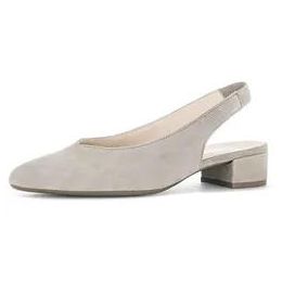 Slingpumps Gabor "Slingpumps", Damen, Gr. 35, grau, Schuhe Slingpumps