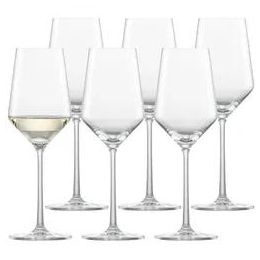 Schott Zwiesel Wei&szlig;weinglas ZWIESEL GLAS "Riesling Wei&szlig;weingl&auml;ser Pure 300 ml 6er Set transparent", bunt (transparent), 6 tlg., Glas, Trinkgef&auml;&szlig;e, Wei&szlig;weinglas