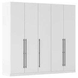 Kleiderschrank Rauch "Dreht&uuml;renschrank Schrank Garderobe W&auml;scheschrank Schlafzimmer AVOLA", wei&szlig; (alpinwei&szlig;), B:226cm H:229cm T:54cm, Holzwerkstoff, Schr&auml;nke, Kleiderschrank, mit hochwertigen Stangengriffen in Schwarz aus Metall MADE IN GERMANY, Topseller