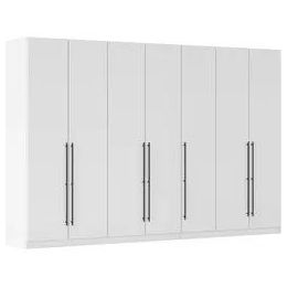 Kleiderschrank Rauch "Dreht&uuml;renschrank Schrank Garderobe W&auml;scheschrank Schlafzimmer AVOLA", wei&szlig; (alpinwei&szlig;), B:315cm H:229cm T:54cm, Holzwerkstoff, Schr&auml;nke, Kleiderschrank, mit hochwertigen Stangengriffen in Schwarz aus Metall MADE IN GERMANY, Topseller