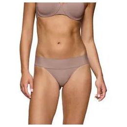 String Triumph "Body Make-Up Illusion", Damen, Gr. 46, braun (chocolate mousse), Microtouch, Obermaterial: 80% Polyamid, 20% Elasthan, k&ouml;rpernah, Unterhosen String, nahtlos, weicher Bund, Microfaser, tiefgeschnitten
