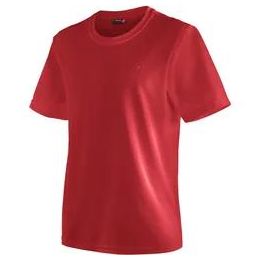 T-Shirt Maier Sports "Walter", Herren, Gr. XL, rot, 100% Polyester, Rundhals, Shirts T-Shirt, Herren Kurzarmshirt, leichtes Sommer Funktionsshirt, Rundhals, Reg Fit