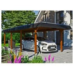 Skan Holz Einzelcarport SKANHOLZ "Wendland", braun, B/H/T: 206cm x, Carports