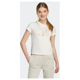 T-Shirt Adidas SPORTSWEAR "Adidas GIRLS ANIMAL BIG LOGO SINGLE JERSEY- F&Uuml;R KINDER UND TEENS", M&auml;dchen, Gr. 164, grau (wonder aluminium), Obermaterial: 100% Baumwolle, Rundhals, Shirts T-Shirt, mit Rundhalsausschnitt, ohne Verschluss, mit Animalprint