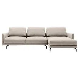 Ecksofa "CR.414, Designecksofa, Polsterecke, L-Form", beige (graubeige, natur), B:280cm H:91cm T:172cm, CREATION BY ROLF BENZ, Sofas, Ecksofa, wahlweise aus feinstem Rindsleder oder hochwertigem Chenille