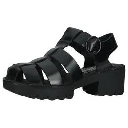 Riemchensandale Fly London "Fly London Sandalen Leder", Damen, Gr. 37, schwarz, Leder, Schuhe Riemchensandale
