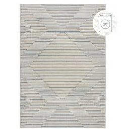 Teppich FLAIR RUGS "Clementine", bunt, B:78cm H:4mm L:150cm, Kunstfaser, Teppiche, Teppich, kurzflor, waschbar, Wohnzimmer, Schlafzimmer