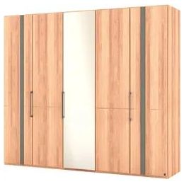 Kleiderschrank Musterring "Sorrent, Kleiderschrank, Schrank, teilmassiv Eiche", braun, B:250cm H:217cm, Schr&auml;nke, Kleiderschrank, T&uuml;ren Eiche massiv oder als Parsol-Bronze-Spiegel, verschiedene Ma&szlig;e