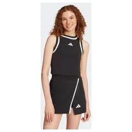 Tanktop Adidas SPORTSWEAR "ESSENTIALS COLOR-POP COTTON CROP", Damen, Gr. XXL, schwarz, Obermaterial: 93% Baumwolle, 7% Elasthan, Rundhals, Tops Tanktop