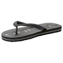O`Neill Zehentrenner O'NEILL "PROFILE LOGO SANDALS MEN", Herren, Gr. 45, schwarz, Synthetik, Schuhe Zehentrenner