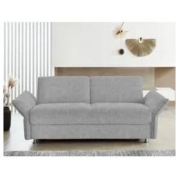 Schlafsofa Bali "LINA, Dauerschlaffunktion, 140 u. 160 er Breiten", grau (hellgrau), B:234cm H:14cm, 100% PES, Sofas, Schlafsofa, durchgehender Lattenrost mit 6-facher H&auml;rtegradregulierung
