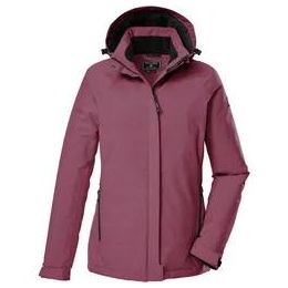 Funktionsjacke Killtec "KOW 250 WMN JCKT", Damen, Gr. 42, pflaume, Obermaterial: 100% Polyester;Futter: 100% Polyester;F&uuml;llung: 100% Polyester, Jacken Funktionsjacke, Wasserdichte Damenjacke, atmungsaktiv, abnehmbare Kapuze