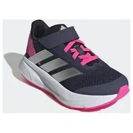 Sneaker Adidas SPORTSWEAR "DURAMO SL KIDS", M&auml;dchen, Gr. 35, shadow navy, silber metallic, lucid pink, Synthetik, Textil, Schuhe Sneaker, mit Klettverschluss, f&uuml;r Kinder & Jugendliche