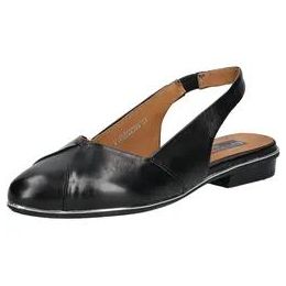 Ballerina Everybody "Everybody Ballerinas Leder", Damen, Gr. 39, schwarz, Leder, Schuhe Ballerina