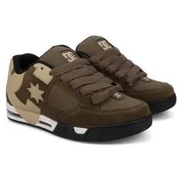 Sneaker DC Shoes "DC Command", Herren, Gr. 11,5(45), gr&uuml;n (olive, schwarz, tan), Obermaterial:50.46% Leder, 49.54% Synthetikmaterial;, Schuhe Sneaker