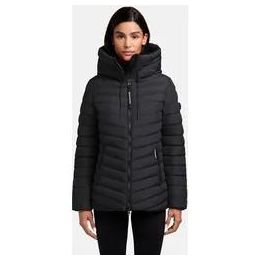 Steppjacke Khujo "Pace-YM", Damen, Gr. XXL (44), schwarz, Obermaterial: 100% Polyester. Innenfutter: 100% Nylon. Wattierung: 100% Polyester, tailliert h&uuml;ftbedeckend, hoch geschlossener Ausschnitt, &Auml;rmel ohne &Auml;rmelschlitz normaler Saum, Jacken Steppjacke, Warme gesteppte Winterjacke mit Kapuze