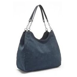 Henkeltasche Vivance "Schultertasche", Damen, Gr. B/H/T: 34cm x 30cm x 16cm, blau, Lederimitat, unifarben, Taschen, Damentasche, Shopper, Einkaufstasche, Handtasche VEGAN